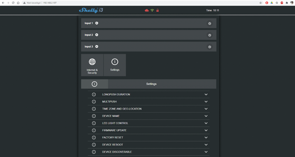 Shelly i3 - Mijn domotica projecten